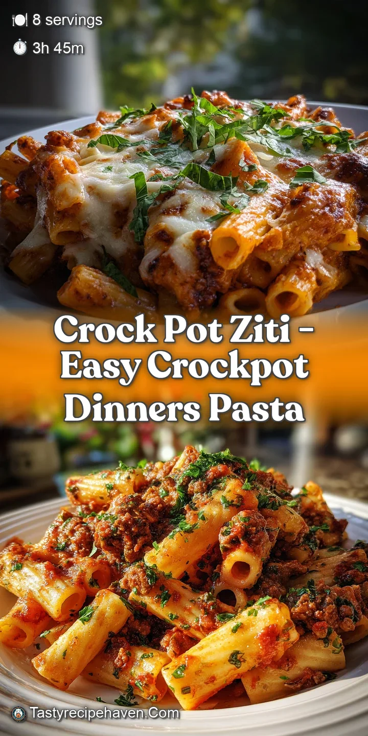 Crock Pot Ziti for 10 People - Slow Cooker Baked - Tasty…