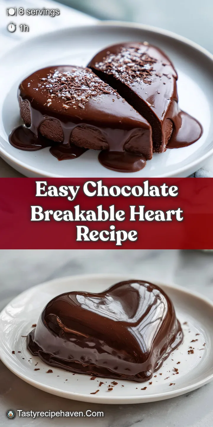 Chocolate Breakable Heart for 8 Servings - Tasty Recipe…