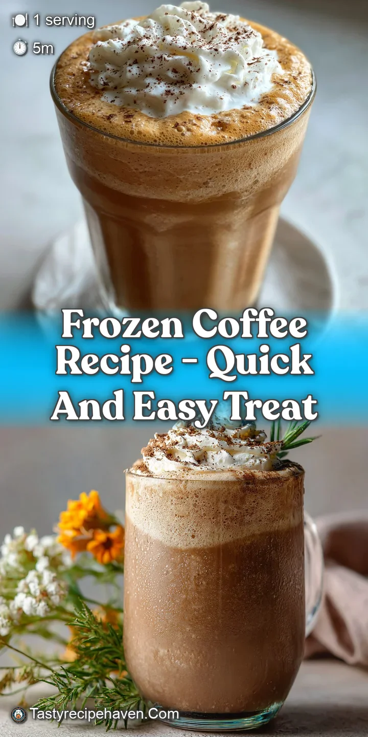 Frozen Coffee Recipe Ready in 5 Minutes - Tasty Recipe Haven