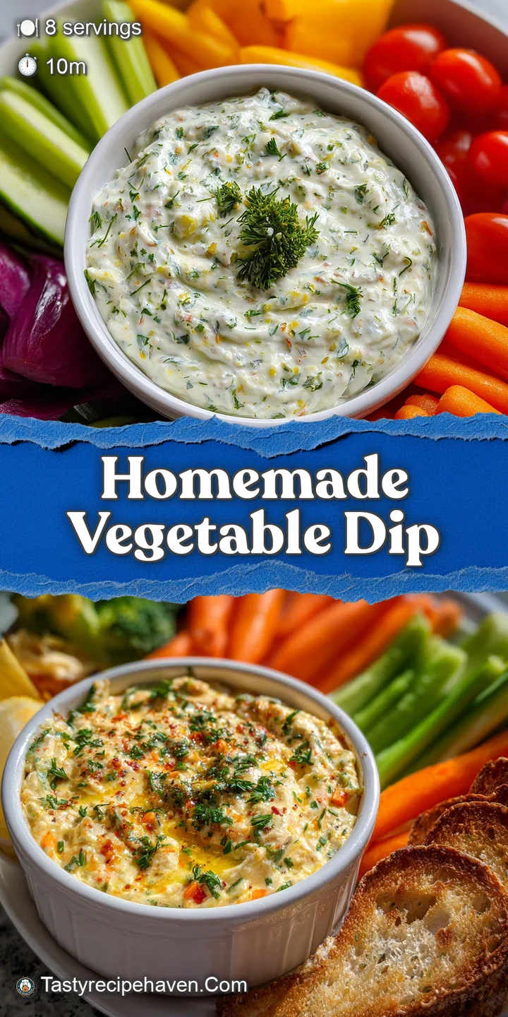 Vegetable Dip Recipe: Tangy and Velvety - Tasty Recipe Haven