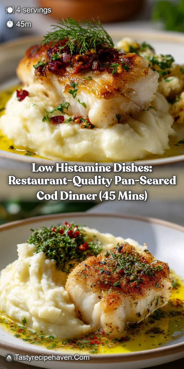 Low Histamine Dishes: Pan-Seared Cod with Creamy…